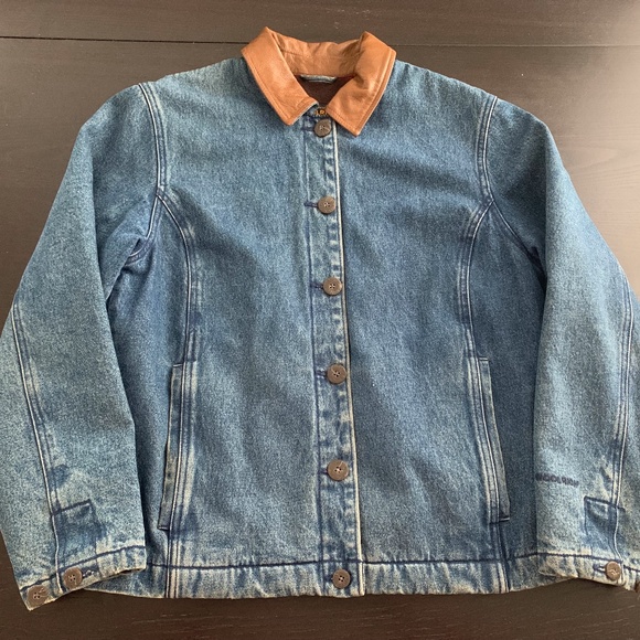 Woolrich | Jackets & Coats | Vintage Womens Woolrich Denim Lined Farm ...
